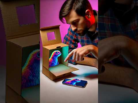 Testing a DIY 3D Hologram Projector with a Cardboard Box – Does It Really Work?