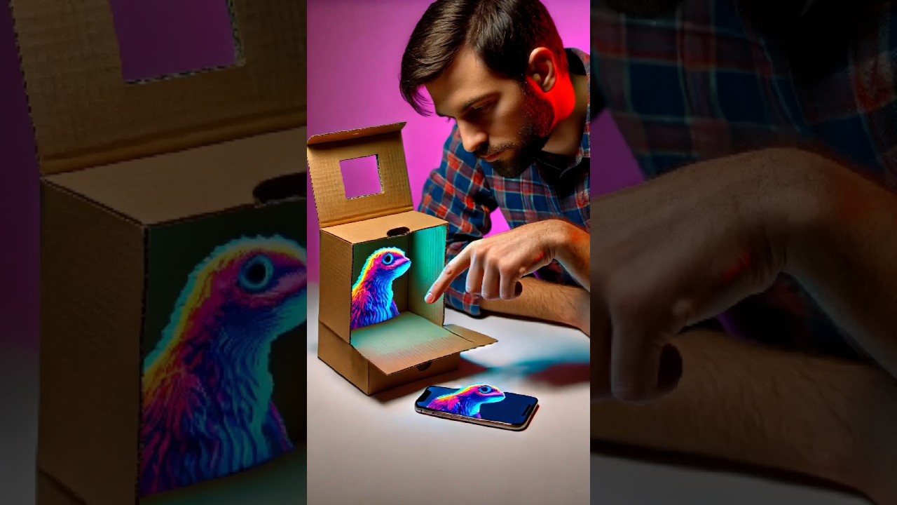 Testing a DIY 3D Hologram Projector with a Cardboard Box – Does It Really Work?