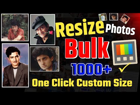 How to resize photos in bulk| How to resize multiple photo at once 2025