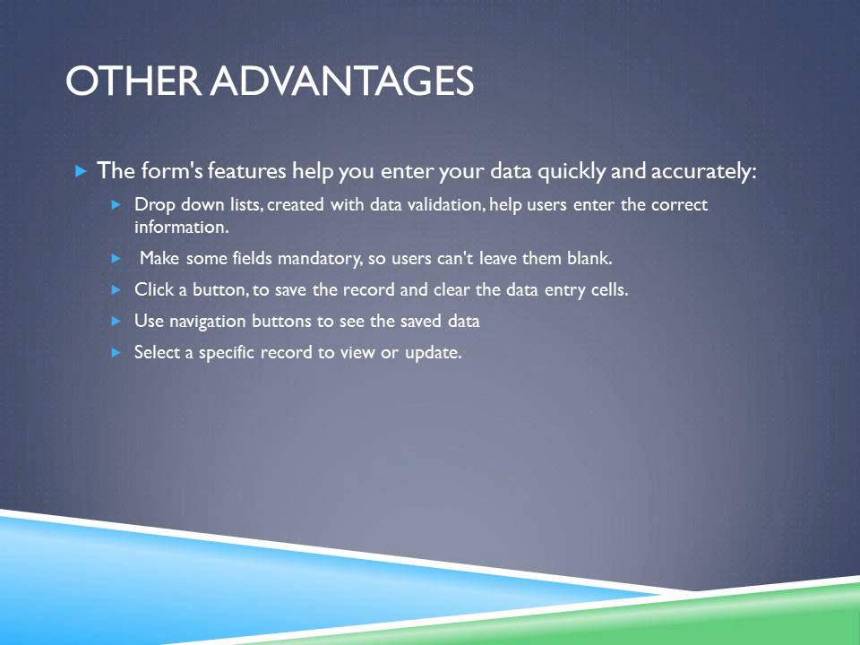 Chapter 7 Databases: Forms