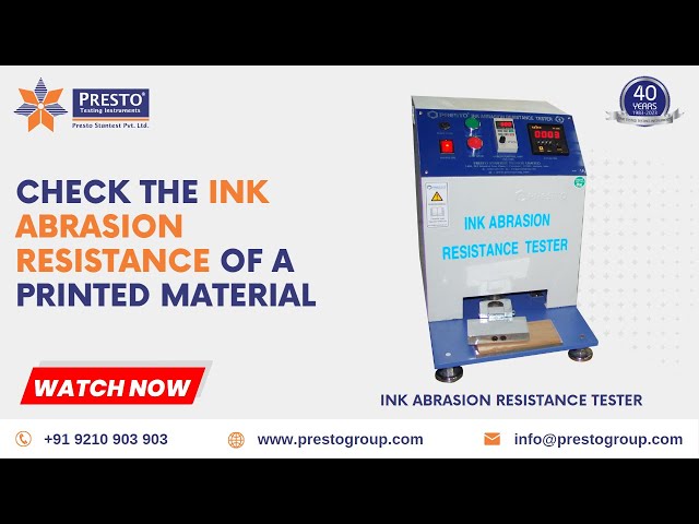 Resistance Tester - Ink Abrasion Resistance Tester Manufacturer from ...