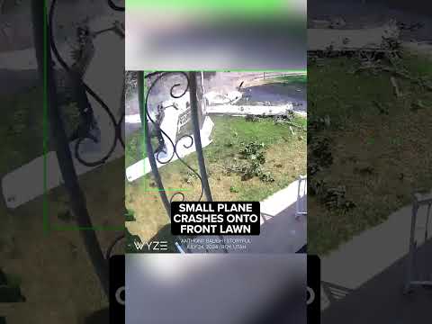 Pilot, passenger okay after small plane crashes into front yard of home