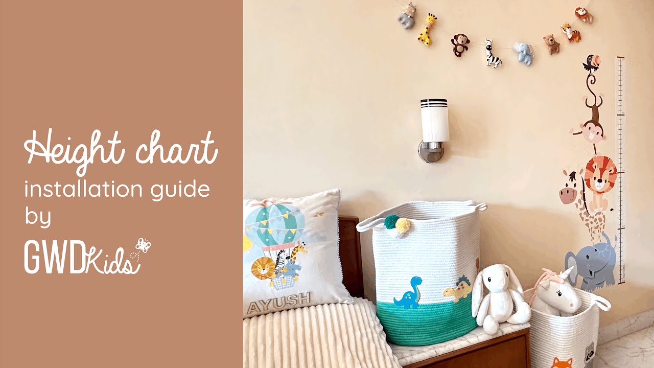 Install a height chart sticker in 8 easy steps!