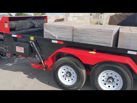 Loading and Unloading 3 Pallets Of Pavers Without A Forklift