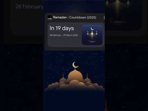 Ramadan 2025 countdown | 19 days left for ramadan 2025