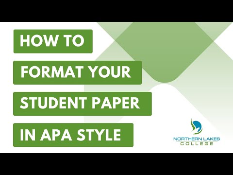 How To Format Your Student Paper in APA Style - 7th Edition