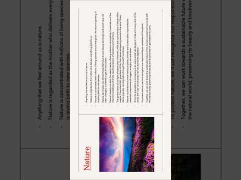 🌿 Short Essay on Nature in English | Easy Lines by Essay Easy #shorts