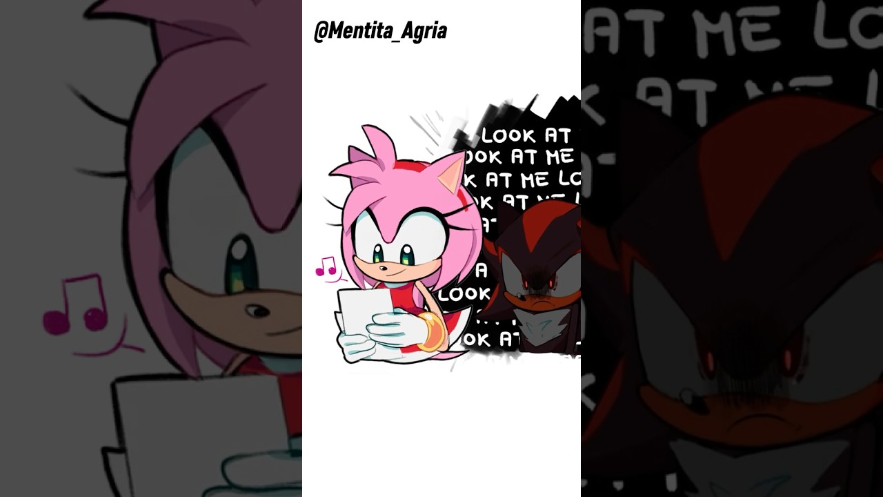 Shadow REALLY Wants Amy's Attention🫣#sonicthehedgehog #ship #shadamy #shadowthehedgehog #amyrose