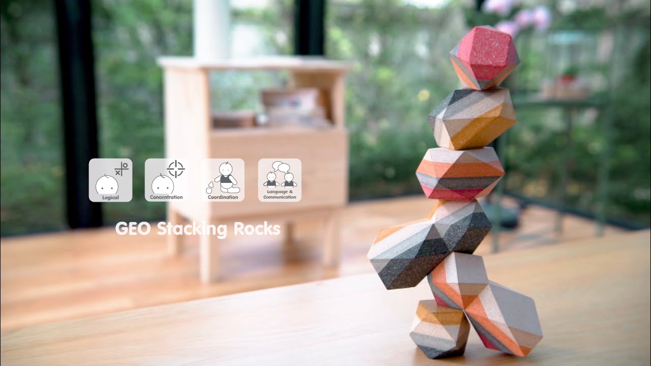 PlanToys | Geo Stacking Rocks