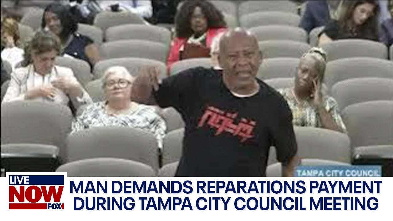 $3 Million Now: Man demands reparations payments during Tampa council meeting | LiveNOW from FOX