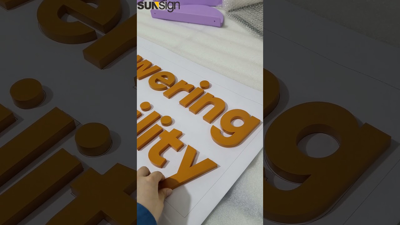 Solid cut acrylic letters adorned with paintl!