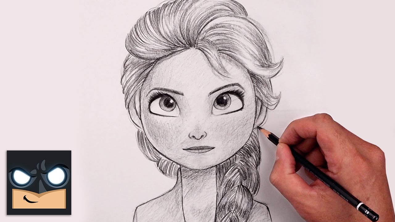 How To Draw Elsa | Beginner Pencil Sketch Tutorial (Step-by-Step)