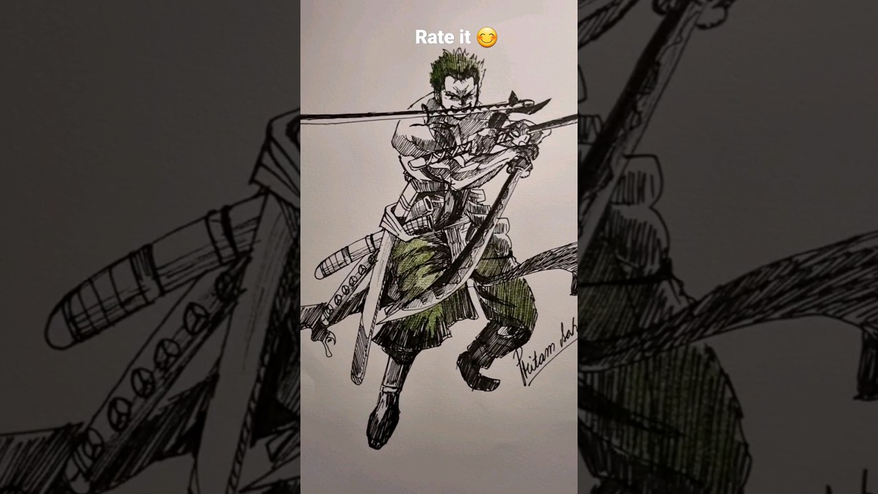 One Piece | Zoro |  #onepiece #animefanart #mangaart #sketchanime #animedrawing #zoro #luffy #manga