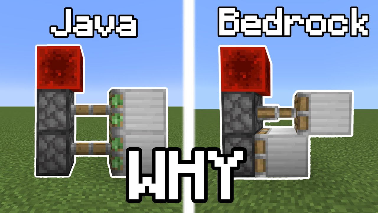 Java Redstoner loses his mind over Bedrock