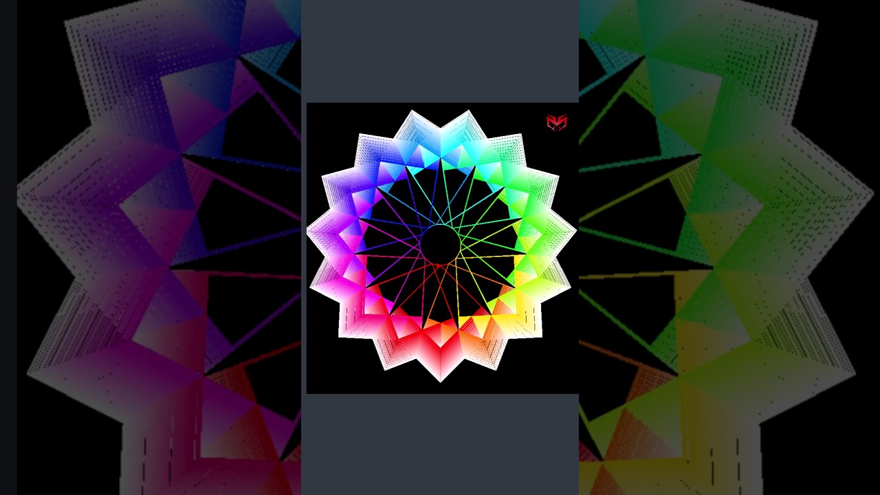 Coding colorful Graphic in python turtle 🐢🤩 #pythonturtlegraphics