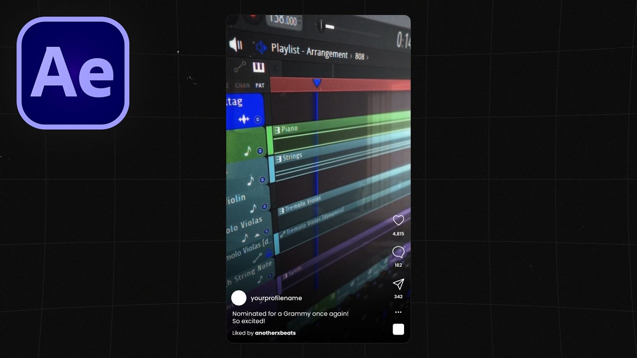 After Effects Template for Instagram Reels & TikTok (for Music Producers)