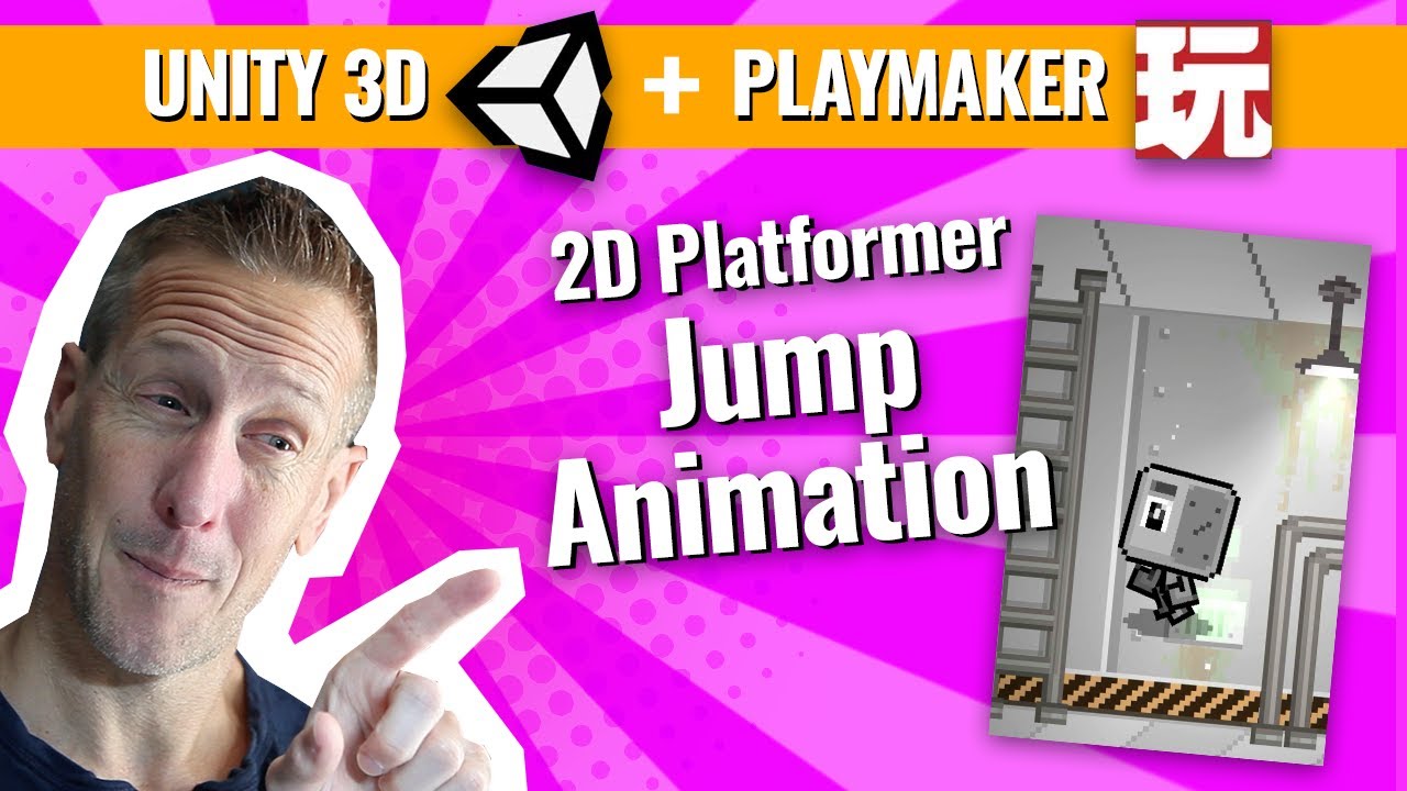 Unity Playmaker 2D Platformer - Adding Player Jump Animation