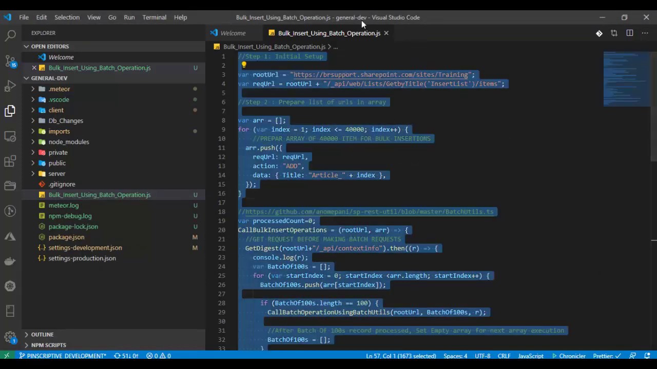 Use BatchUtils to bulk insert  data into SharePoint list Programmatically using SharePoint Batch API