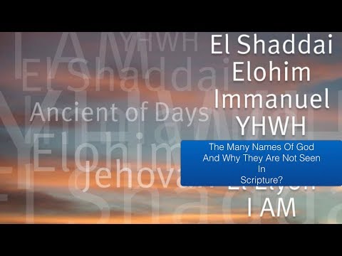 The Many Names Of God And Why They Are Not Seen  In  Scripture? #7 [After Sabbath Live!]