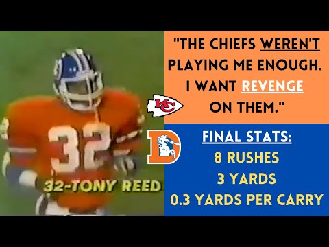 The WORST Revenge Series in NFL HISTORY | Tony Reed (1981 Broncos)