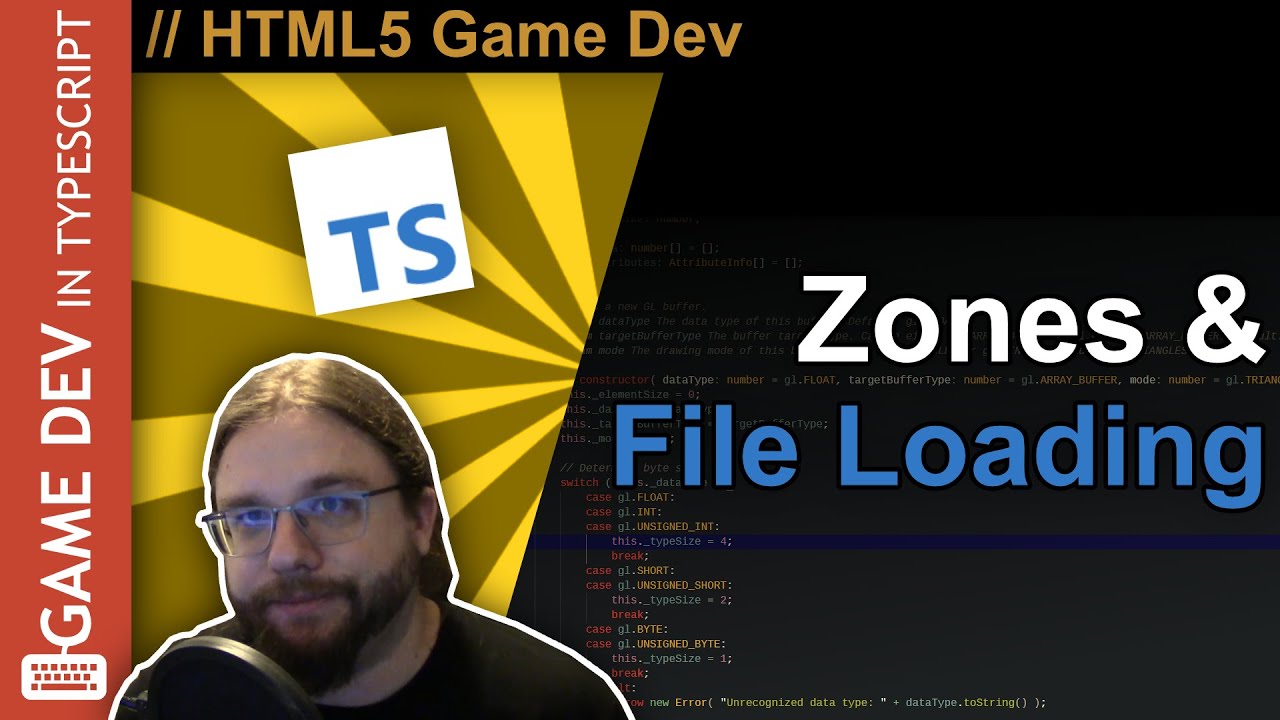 TypeScript WebGL Game Engine Tutorial #13 - Loading Zones from Files