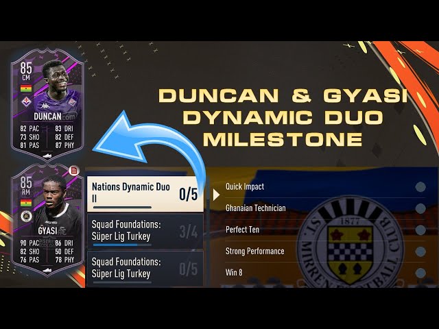 FIFA 23 Ultimate Team Duncan and Gyasi Dynamic Duos objective: How to ...