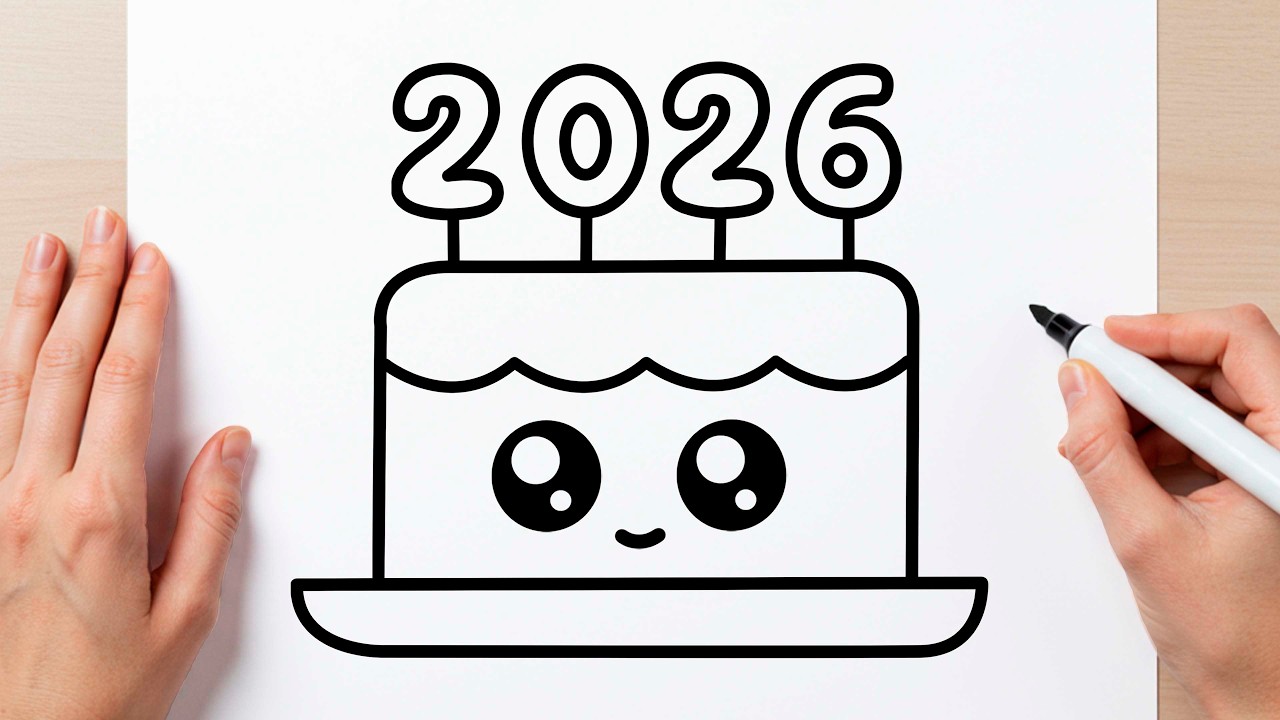 COMO DESENHAR UM BOLO KAWAII DE 2026