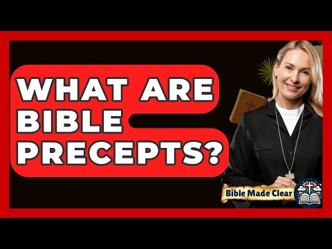 What Are Bible Precepts? - BibleMadeClear.com