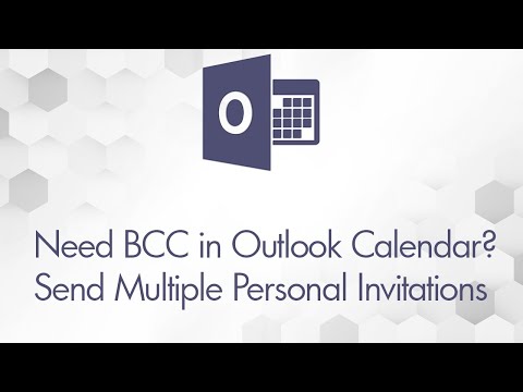 Need BCC in Outlook Calendar? Send Multiple Personal Invitations