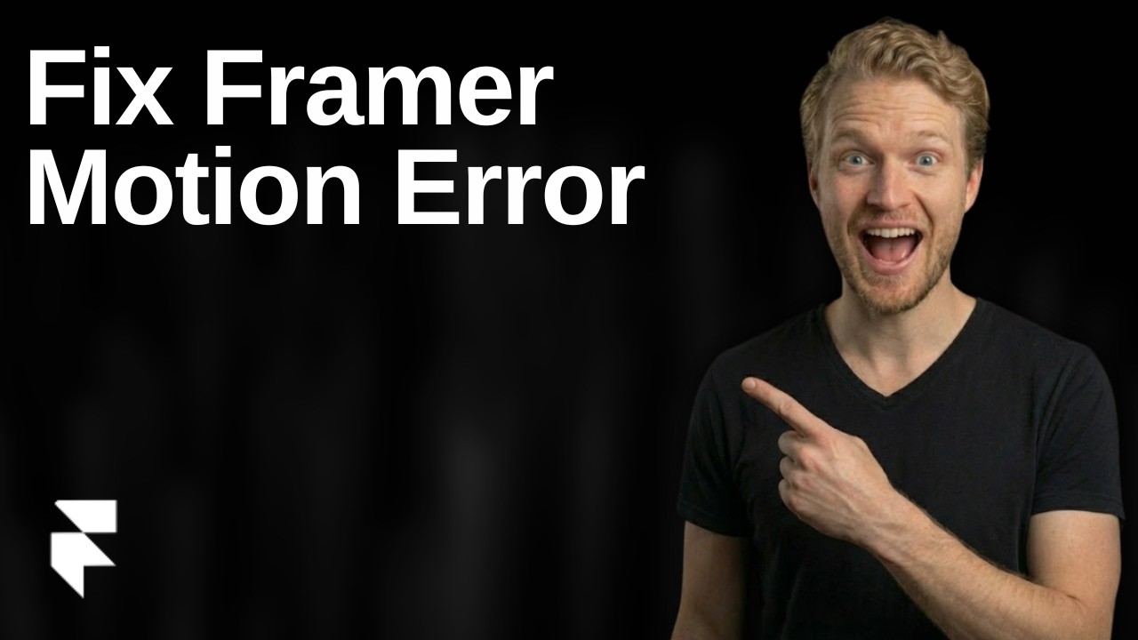 Fix Framer Motion Error (2026 Easy Guide)
