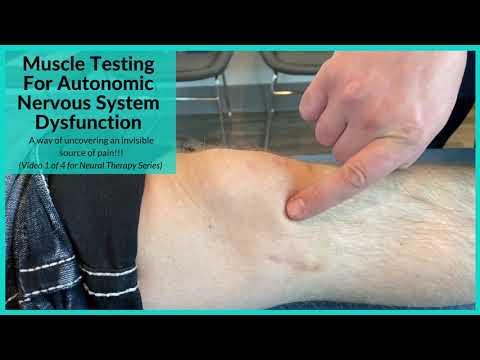 Muscle Testing for Autonomic Nervous System Dysfunction Part 1 of 4