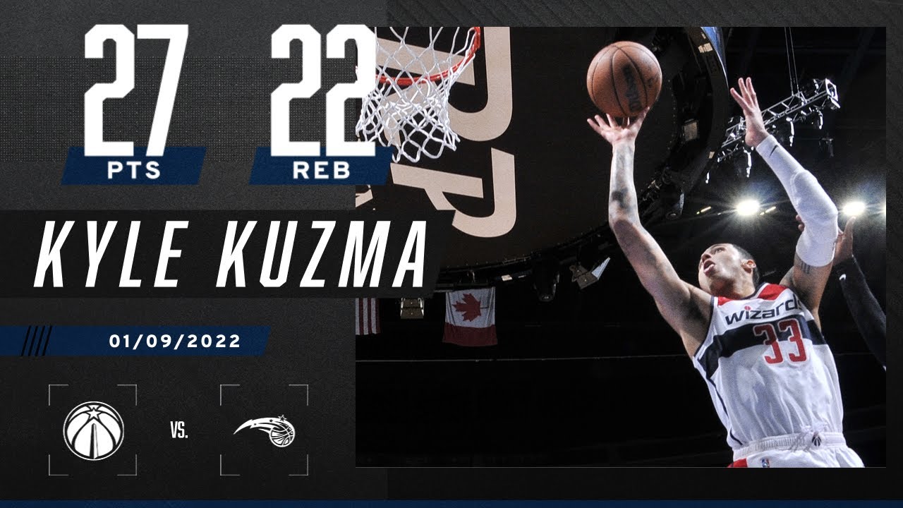 Kyle Kuzma bags 27 PTS AND 22 REB for Washington Wizards 🔥