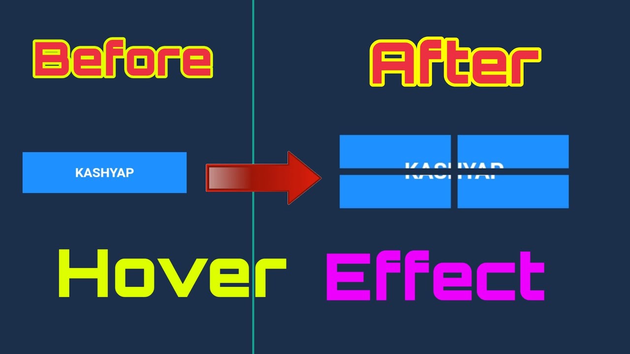 Splitting Hover Effect - CSS Hover Effect tutorial