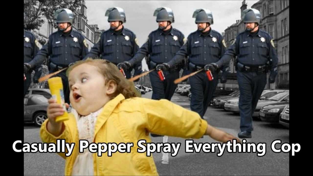 Casually Pepper Spray Everything Cop - While Eating