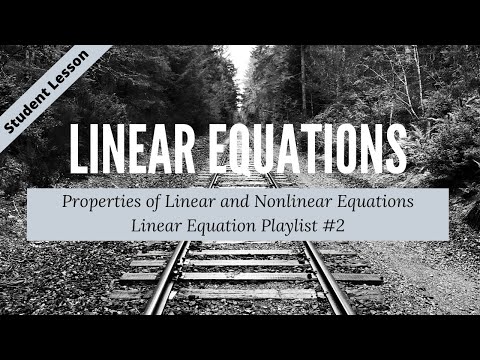 Identifying Linear and Nonlinear Equations