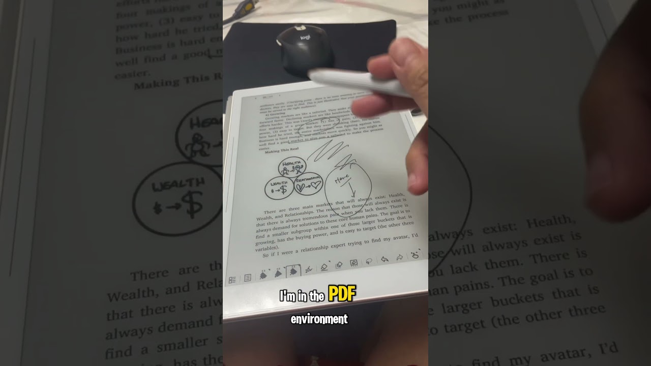 Scribbling in PDF in my Supernote