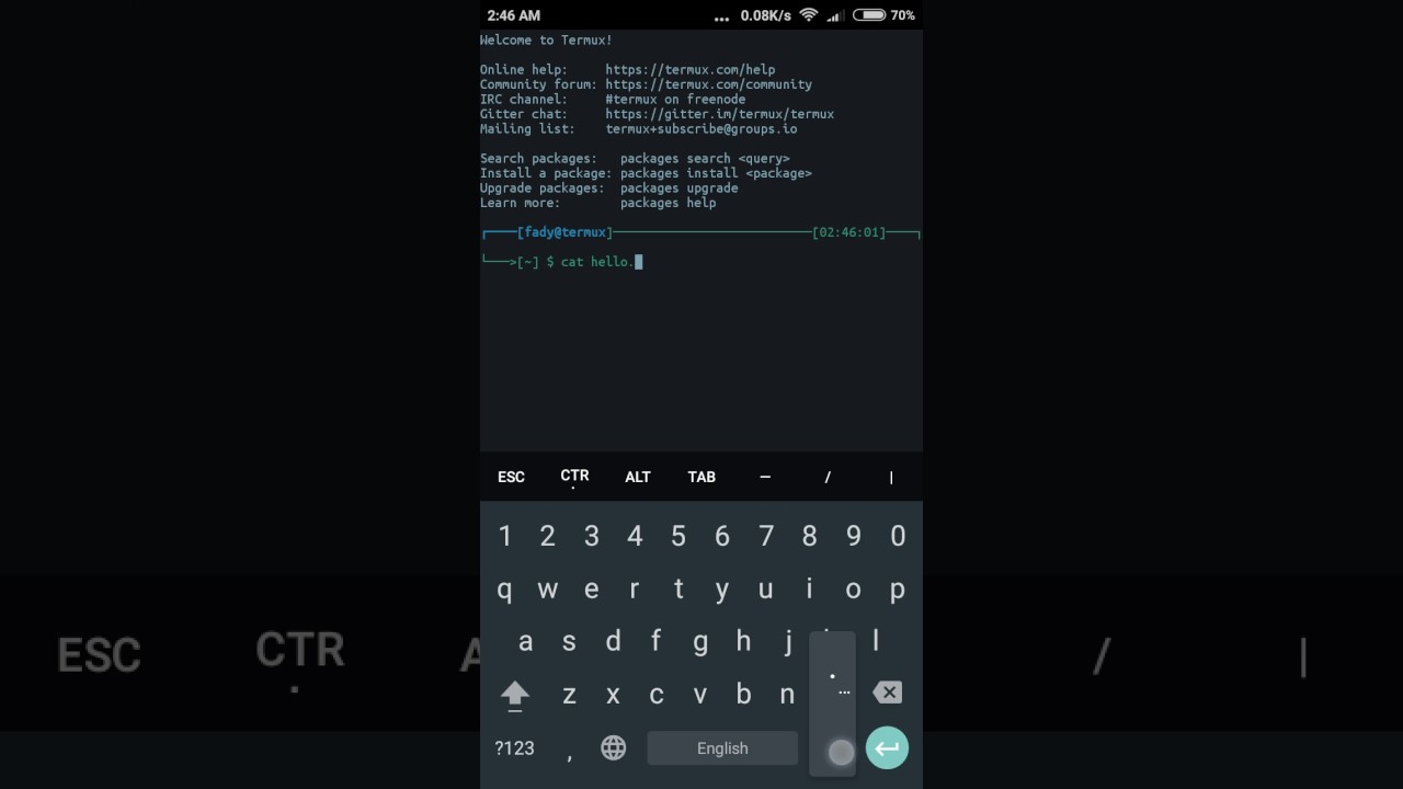 Termux: Run Ruby, Python, Go, C and C++ on Android
