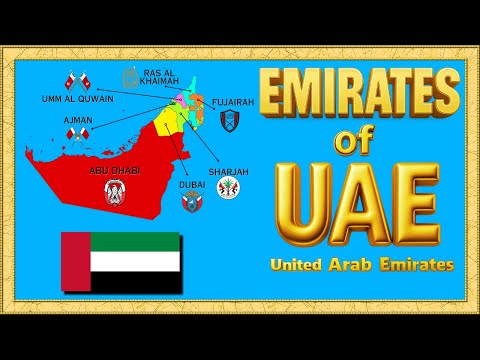 United Arab Emirates Map Explained ???????? | 7 Emirates of United Arab Emirates | #uae