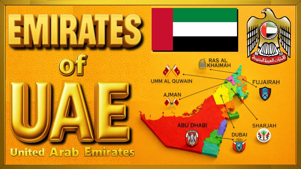 United Arab Emirates Map Explained 🇦🇪 | 7 Emirates of United Arab Emirates