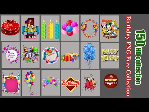 Free Birthday PNG file collection/HD 150 collection(@georgedigital6948 )