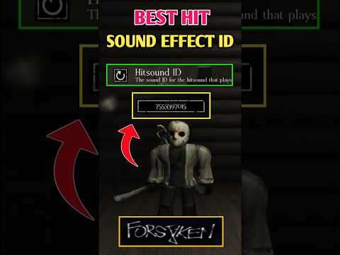 ALL HIT SOUND EFFECT ID IN FORSAKEN | Roblox