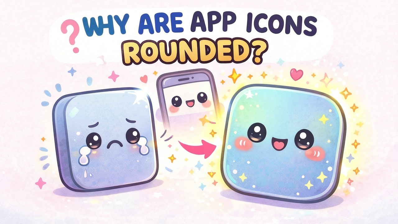 Why do app icons are round ?