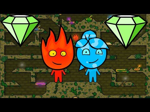 FOGUINHO E ÁGUA NA JORNADA DOS DIAMANTES VERDES!!! (Fireboy & Watergirl)