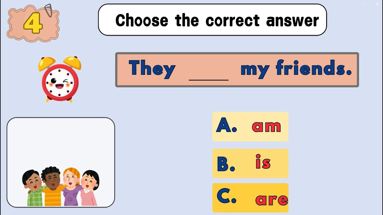 AM - IS - ARE | Test for kids