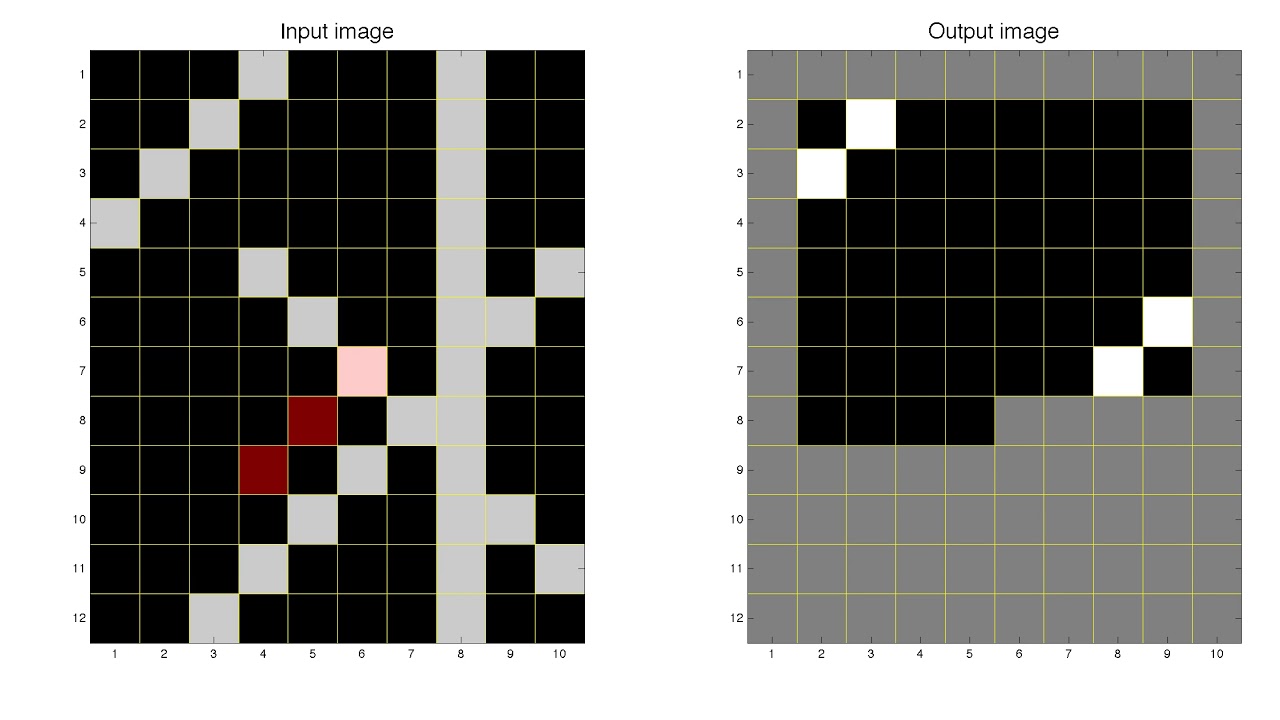 Mathematical morphology: erosion #2