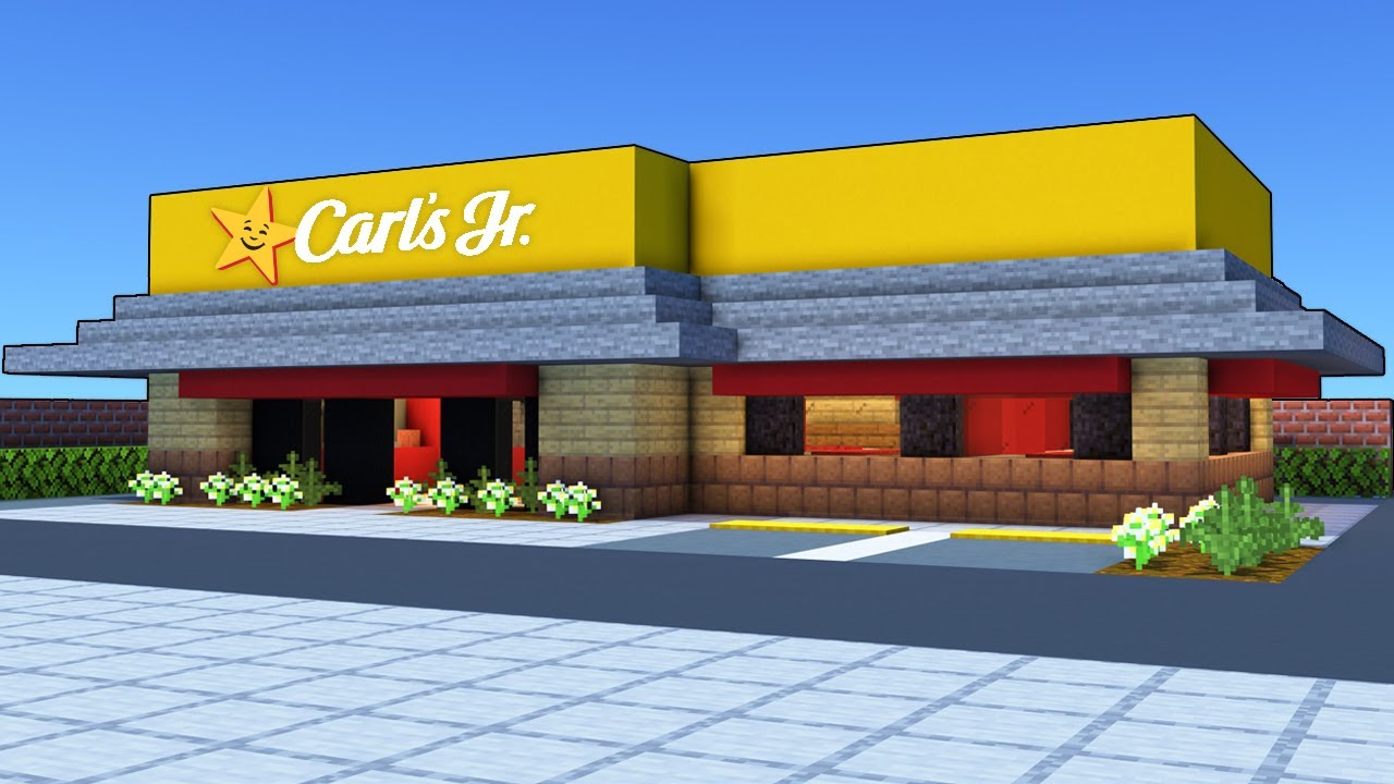 How To Build a Carl's Jr. In Minecraft - Minecraft Builders