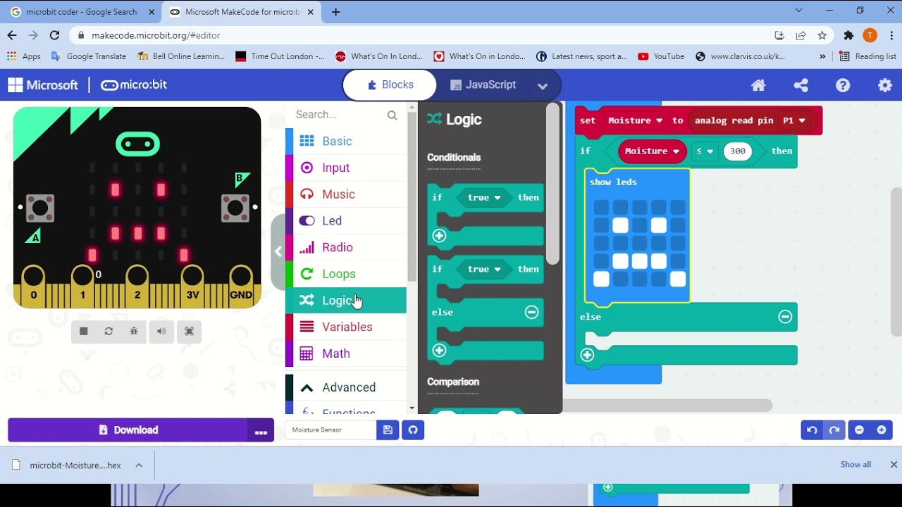 Microbit Moisture Sensor Tutorial