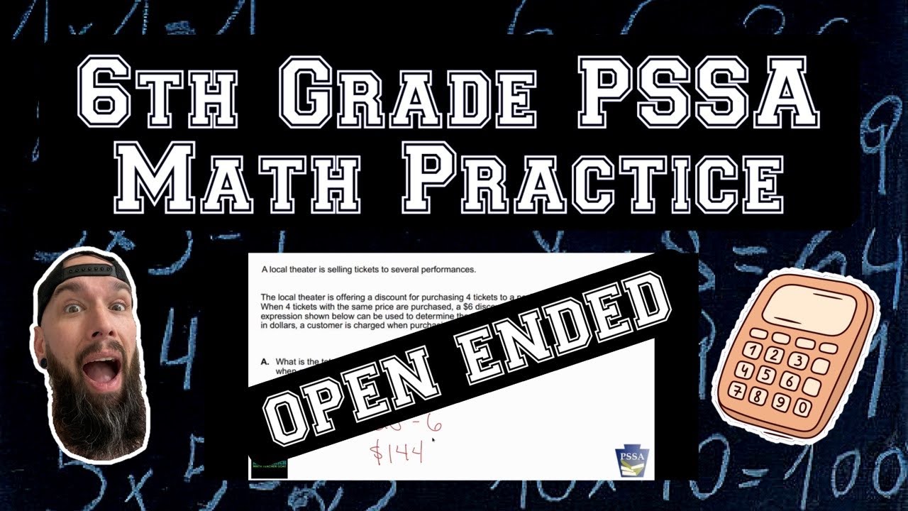 6th Grade Math PSSA Help - Open Ended Example on Evaluating Expressions, Solving Equations, and More