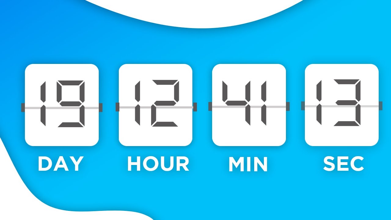 How to Create a Countdown Timer using HTML CSS & JavaScript | Timer Clock Tutorial | The Providers