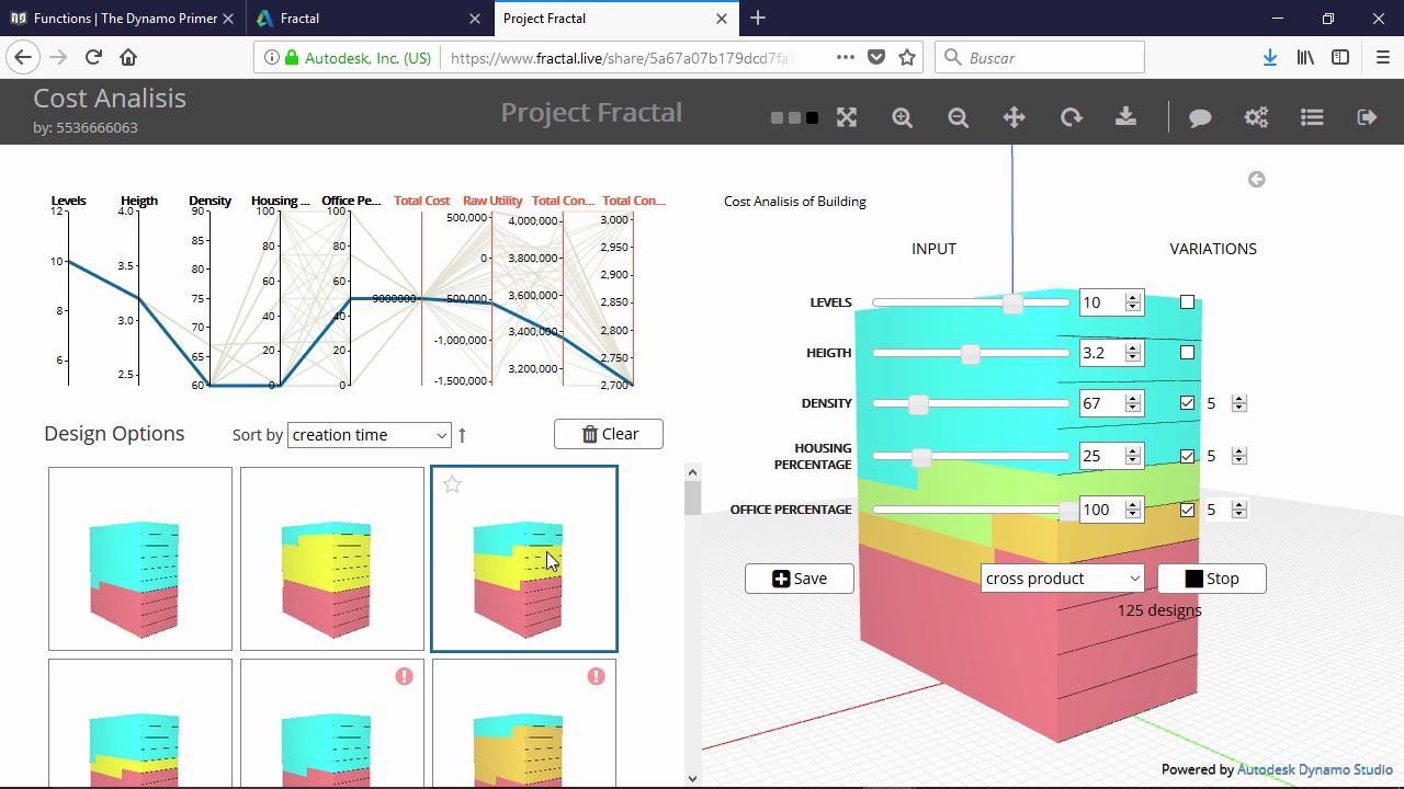 Generative Design with Dynamo Studio and Project Fractal